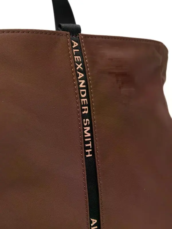 ALEXANDER SMITH Medium Daisy Logo-tape Satin Backpack