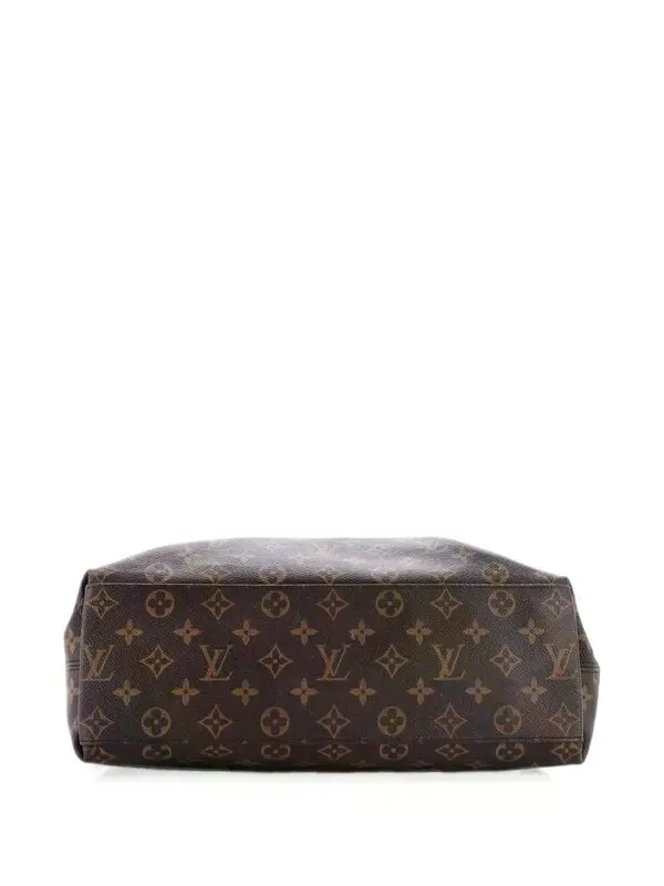 LOUIS VUITTON Tuileries Monogram Canvas With Leather Hobo Bag