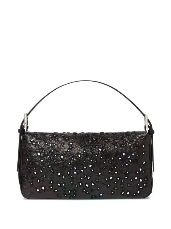 Fendi Baguette Mirror-embellished Leather Tote Bag