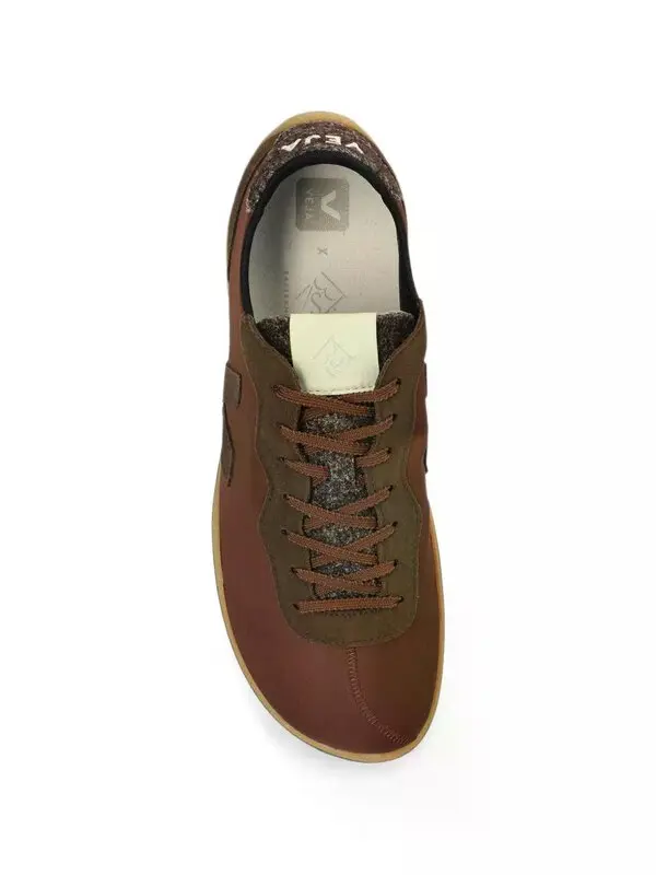 VEJA X Baserange Leather-trim Sneakers