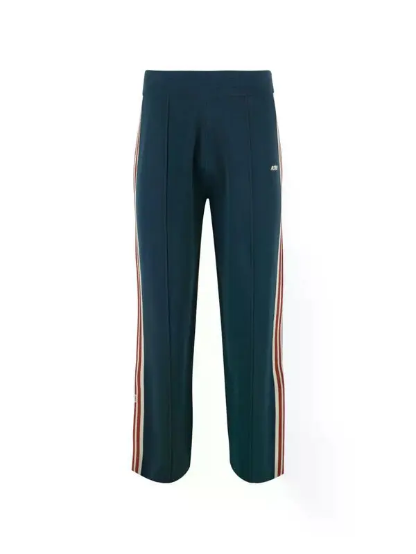 AUTRY Logo-embroidered Striped-trim Track Pants