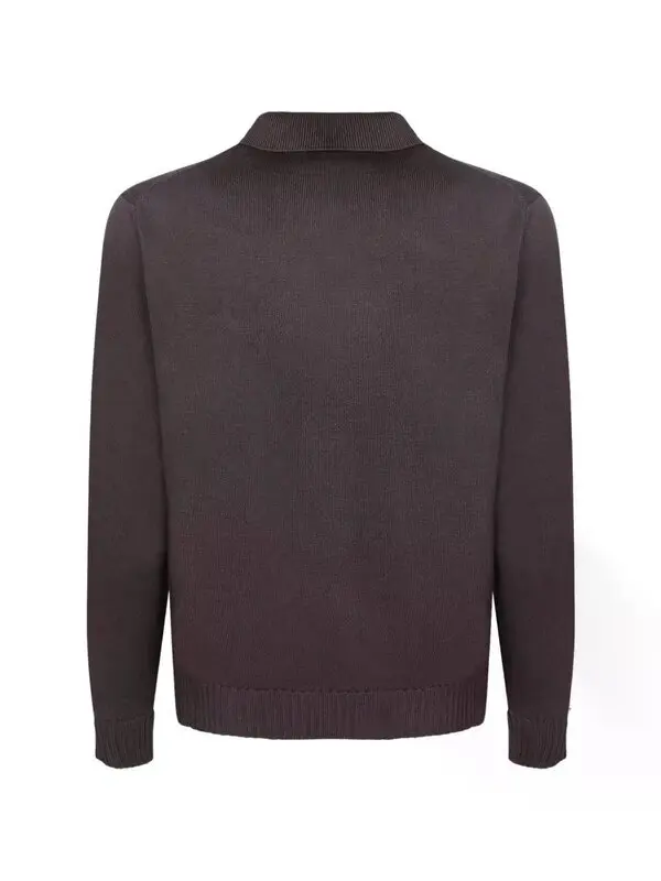 DELL'OGLIO Polo-collar Knitted Sweater