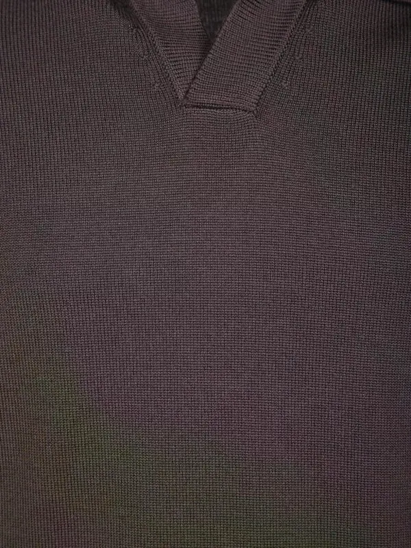 DELL'OGLIO Polo-collar Knitted Sweater