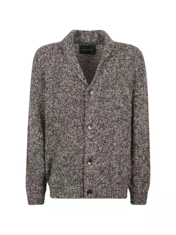Tagliatore Marl-knit Shawl-collar Cardigan