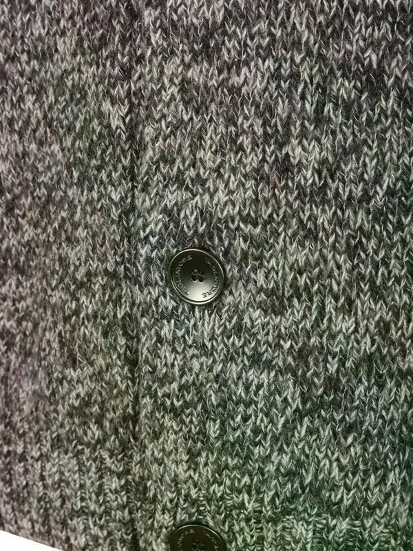 Tagliatore Marl-knit Shawl-collar Cardigan