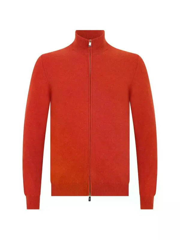 Fedeli Zip-up High-neck Cardigan