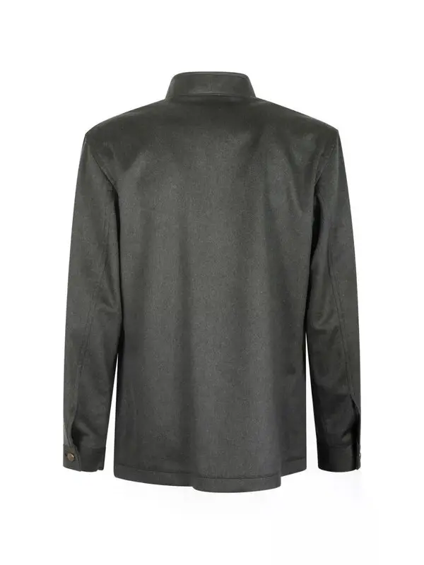 Tagliatore Mandarin-collar Patch-pocket Jacket