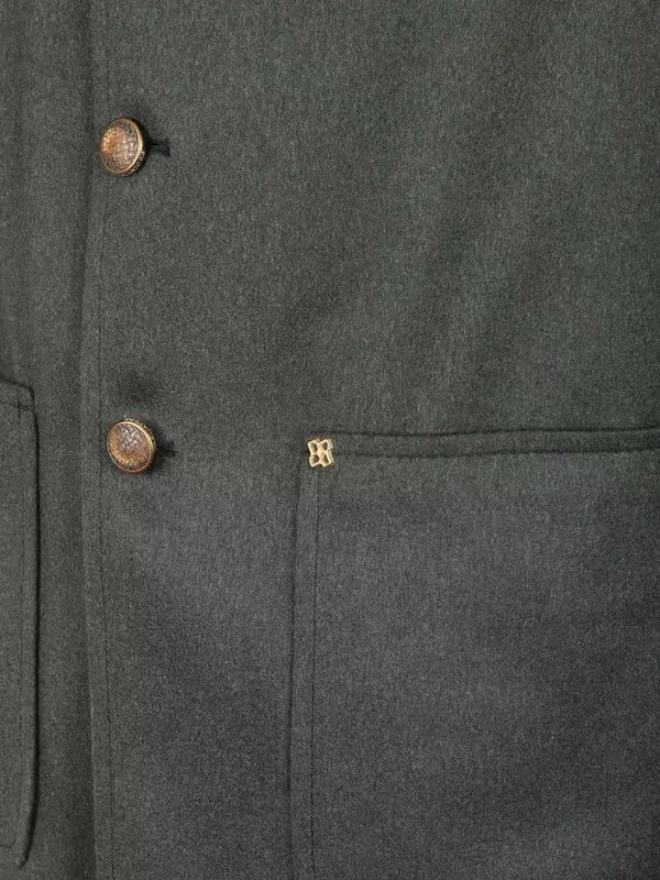 Tagliatore Mandarin-collar Patch-pocket Jacket