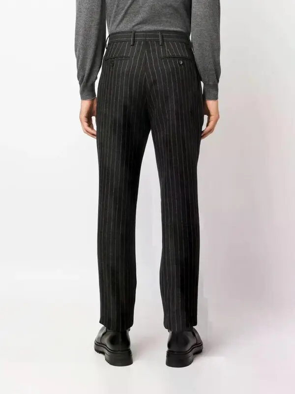 Moschino Striped Pleat-detail Tailored Trousers