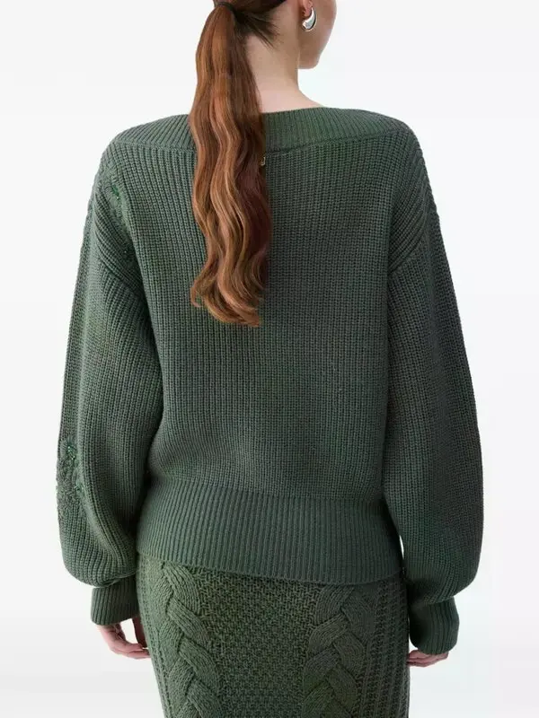 Liu Jo Wool Sweater With Embroidery