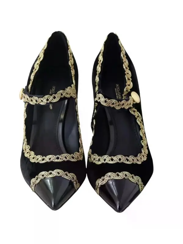 Dolce & Gabbana Velvet Heeled Pumps