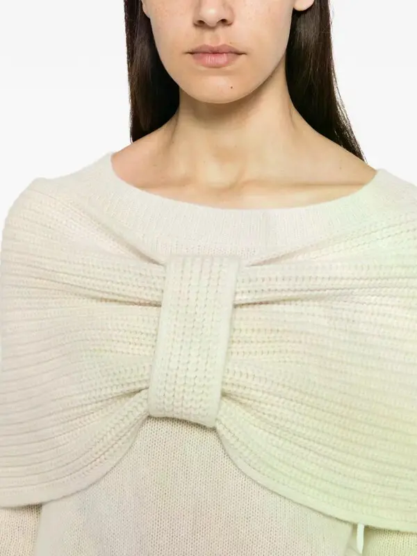 Ermanno Scervino Bow-detail Cashmere Sweater