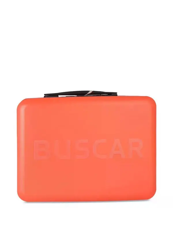 BUSCAR 1 Logo-print Ribbed Suitcase - Orange