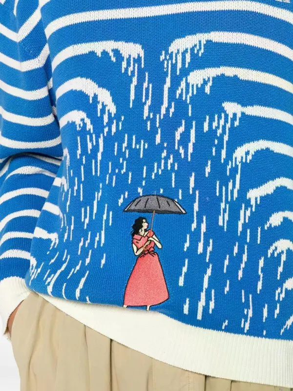 HOUSE OF ERRORS Striped-pattern Sweater