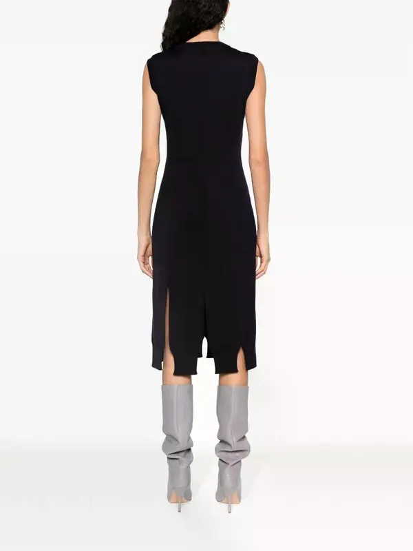 Moschino Slit-detailing Sleeveless Knit Dress