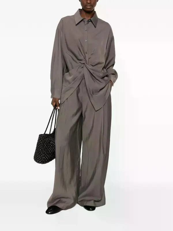 ELEH Pleated Wide-leg Trousers