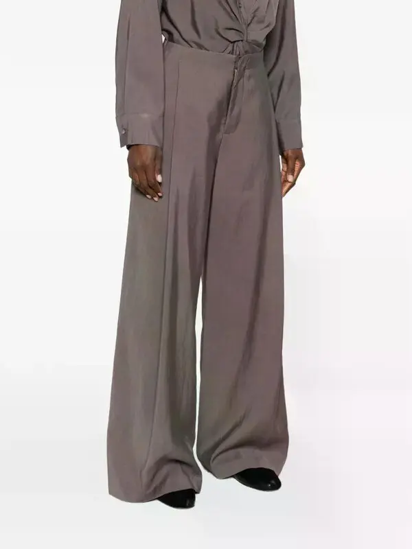 ELEH Pleated Wide-leg Trousers