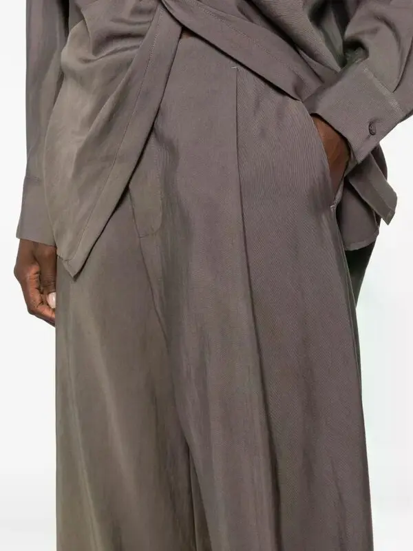 ELEH Pleated Wide-leg Trousers