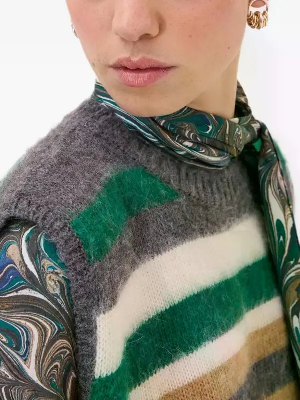 OTTOD'AME Horizontal-stripe Knitted Vest