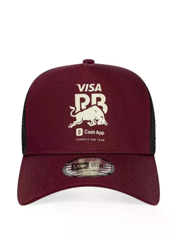 New Era Seasonal E-frame Visa Cash App Rb Logo-print Trucker Cap - Red