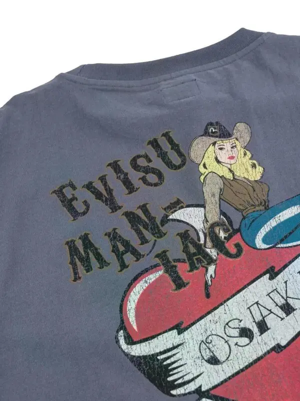 EVISU Heart Cowgirl Graphic-print T-shirt