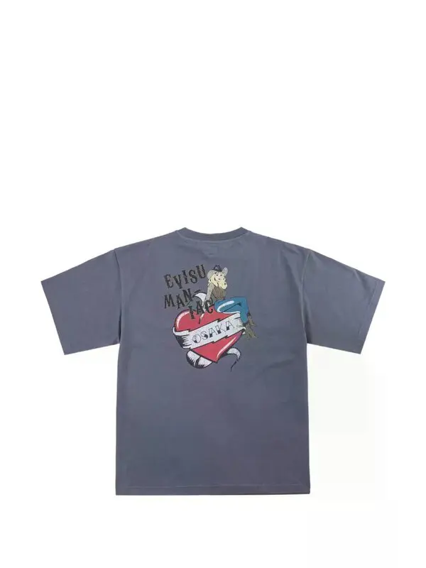 EVISU Heart Cowgirl Graphic-print T-shirt
