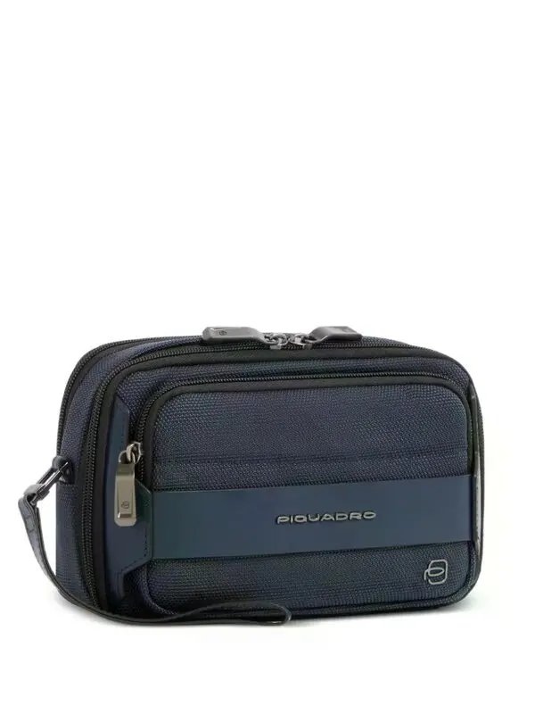 PIQUADRO Logo-plaque Zip-around Clutch Bag