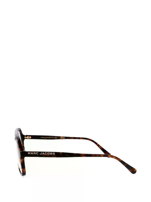 Marc Jacobs Tortoiseshell-effect Geometric-frame Glasses