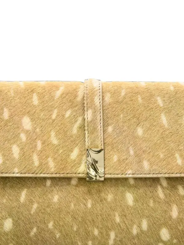 Loulou De Saison Piper Deer-print Clutch Bag