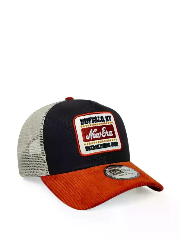 New Era Logo-patch Corduroy Trucker Cap