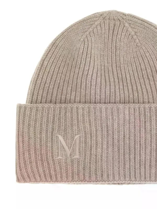 Max Mara Ribbed-knit Cashmere Beanie Hat