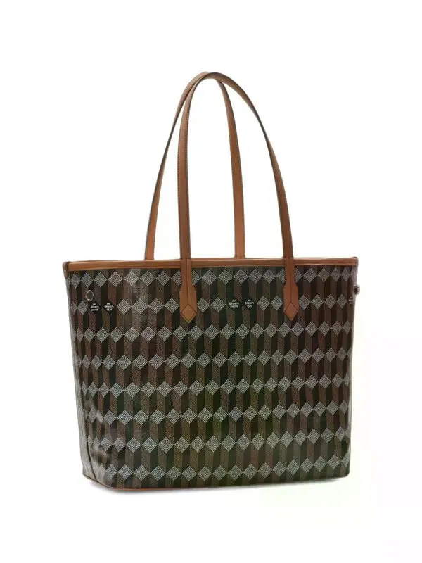 AU DEPART Monogram-print Reversible Tote Bag