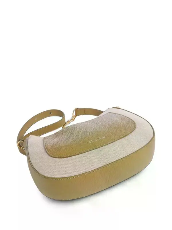 COCCINELLE Leather-trim Canvas Shoulder Bag