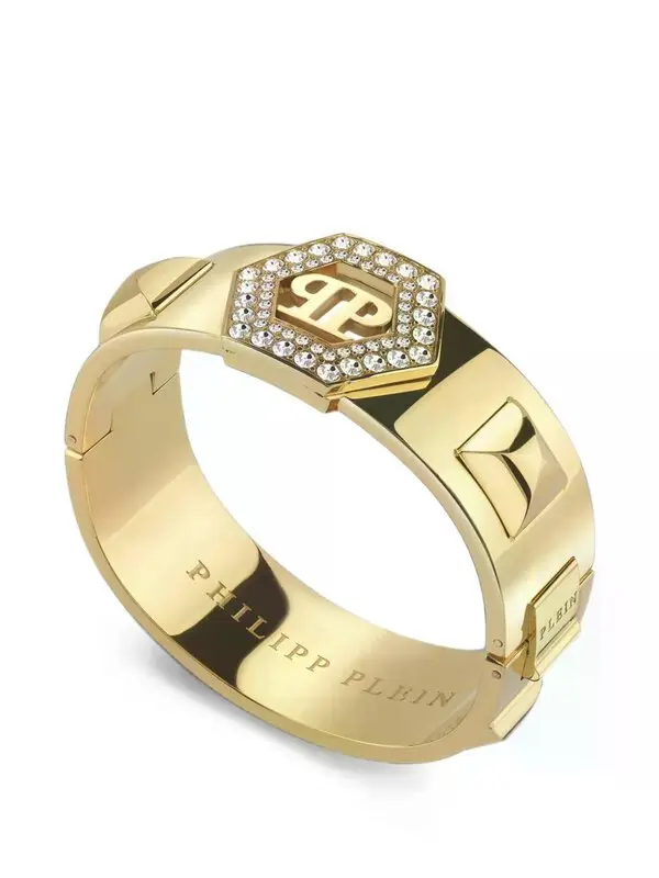 Philipp Plein Plein Legacy Crystal-embellished Cuff Bracelet