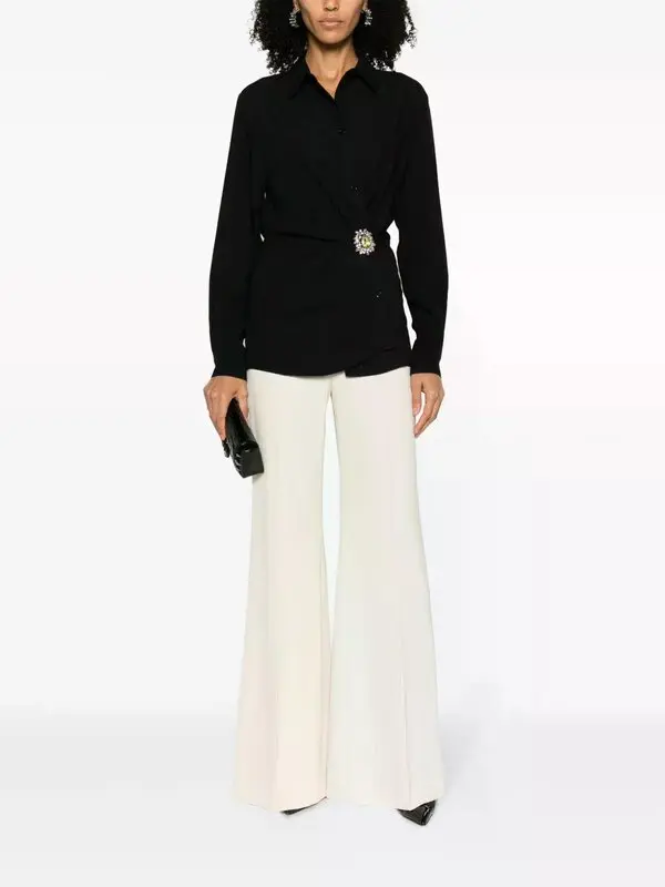 Moschino Virgin Wool Palazzo Trousers