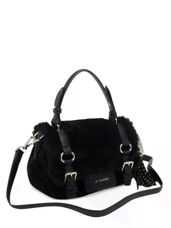 LA CARRIE Teddy Buckle-detail Clutch Bag