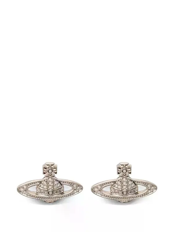 VIVIENNE WESTWOOD Mini Bas Relief Earrings - Silver