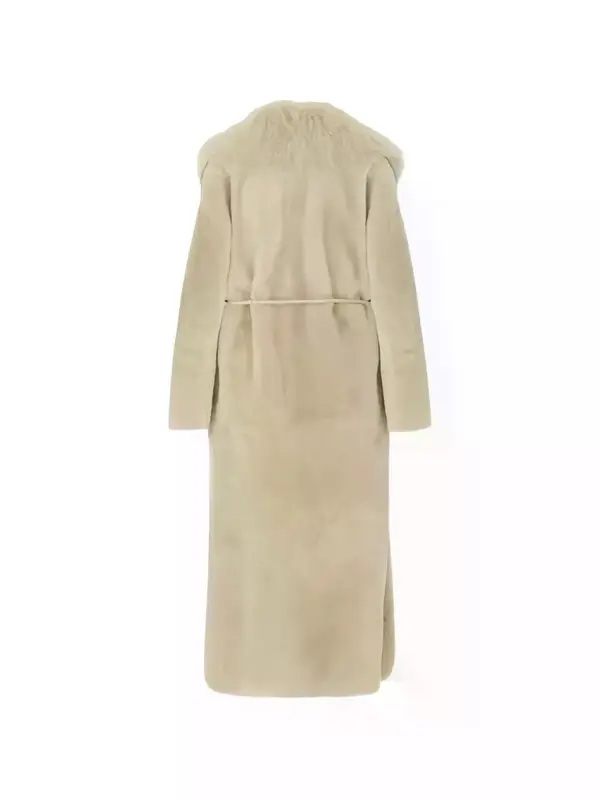 BLANCHA Belted Faux-fur Coat