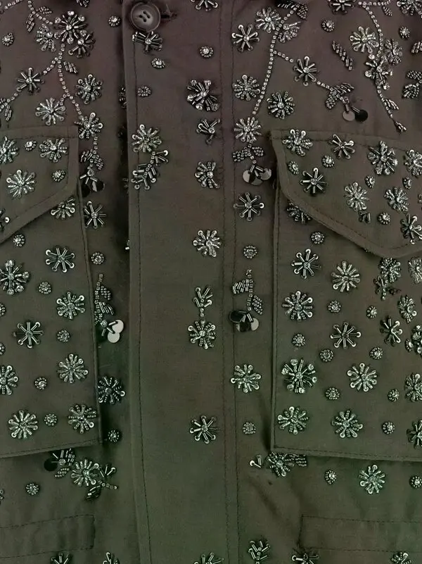NOVELLE Embroidered-appliqué Cotton Jacket