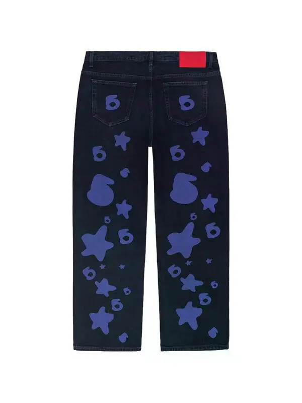 SP5DER Beluga Star-print Jeans