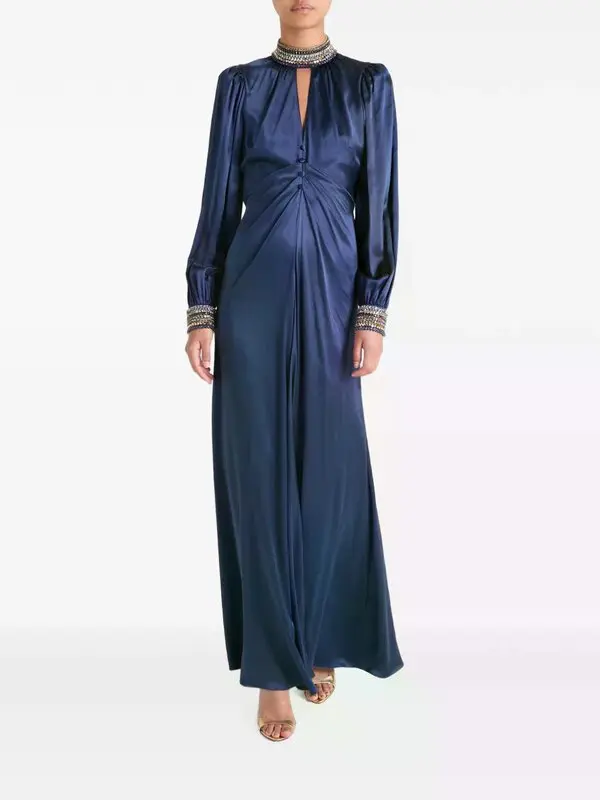 TEMPERLEY LONDON Beatrice Crystal-embellished Silk Maxi Dress