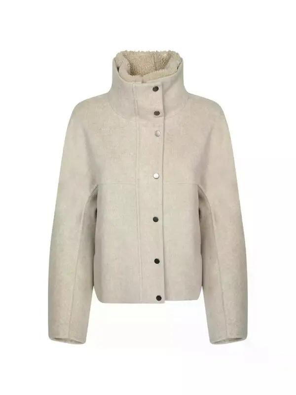 Brunello Cucinelli Shearling-lined High-neck Jacket