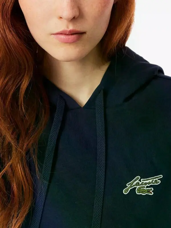 Lacoste Logo-patch Drawstring Hoodie