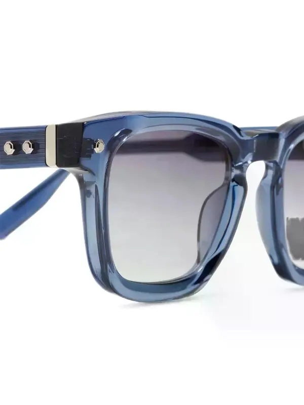 JOHN DALIA Project 16 Square-frame Sunglasses - Blue