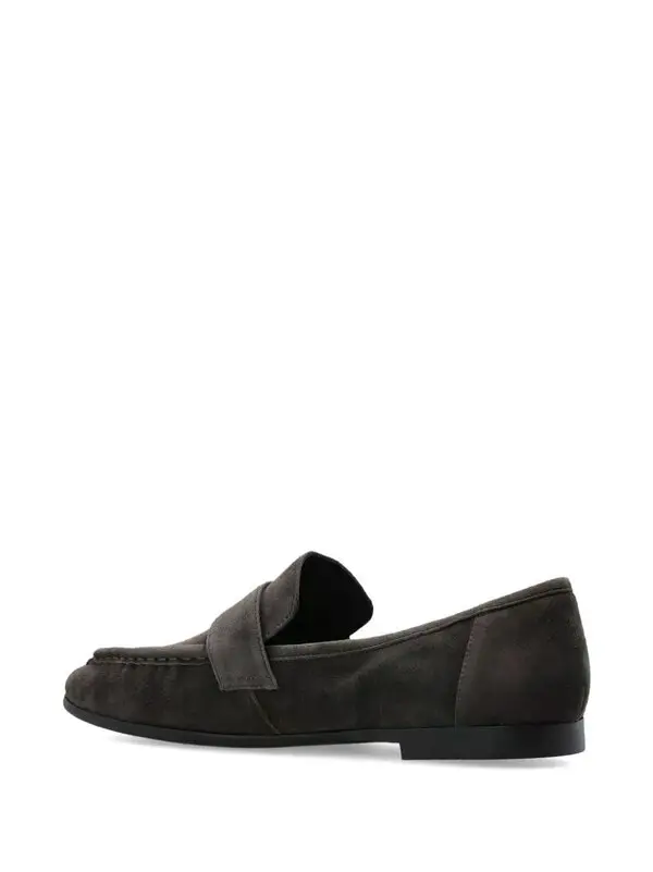 BLACK SUEDE STUDIO Arrow Suede Loafers