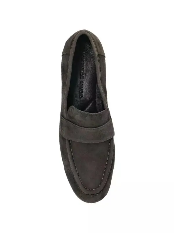BLACK SUEDE STUDIO Arrow Suede Loafers
