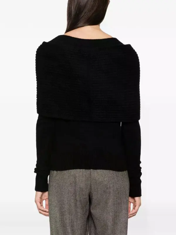 Ermanno Scervino Bow-detail Cashmere Sweater - Black