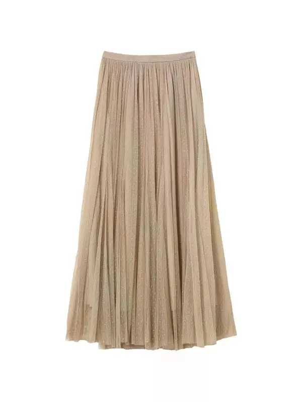 TWINSET Long Tulle Skirt With Lurex