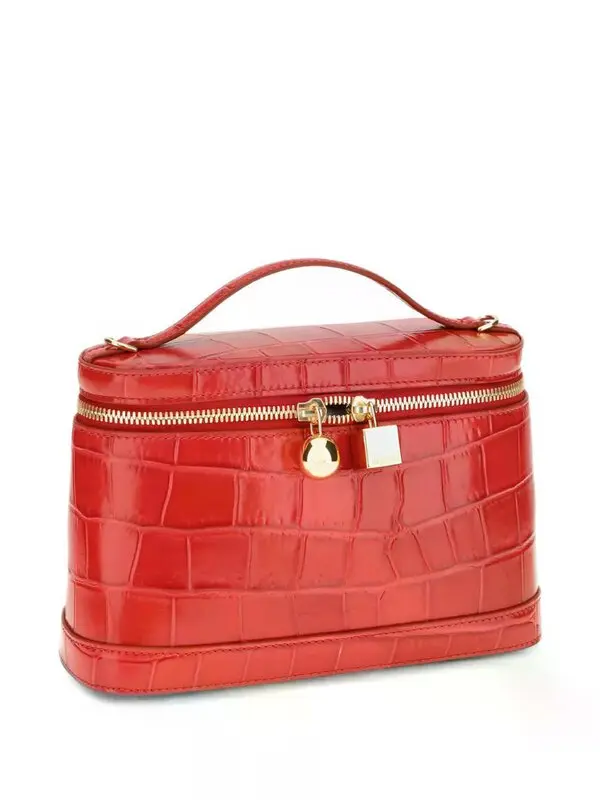 Jacquemus Le Petit Vanity Croc-effect Shoulder Bag