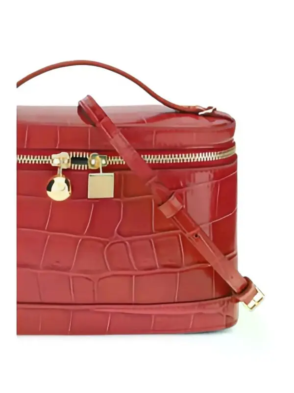 Jacquemus Le Petit Vanity Croc-effect Shoulder Bag
